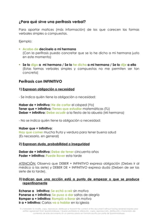 Spanish Periphrasis | PDF