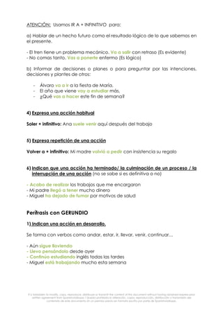 Spanish Periphrasis | PDF