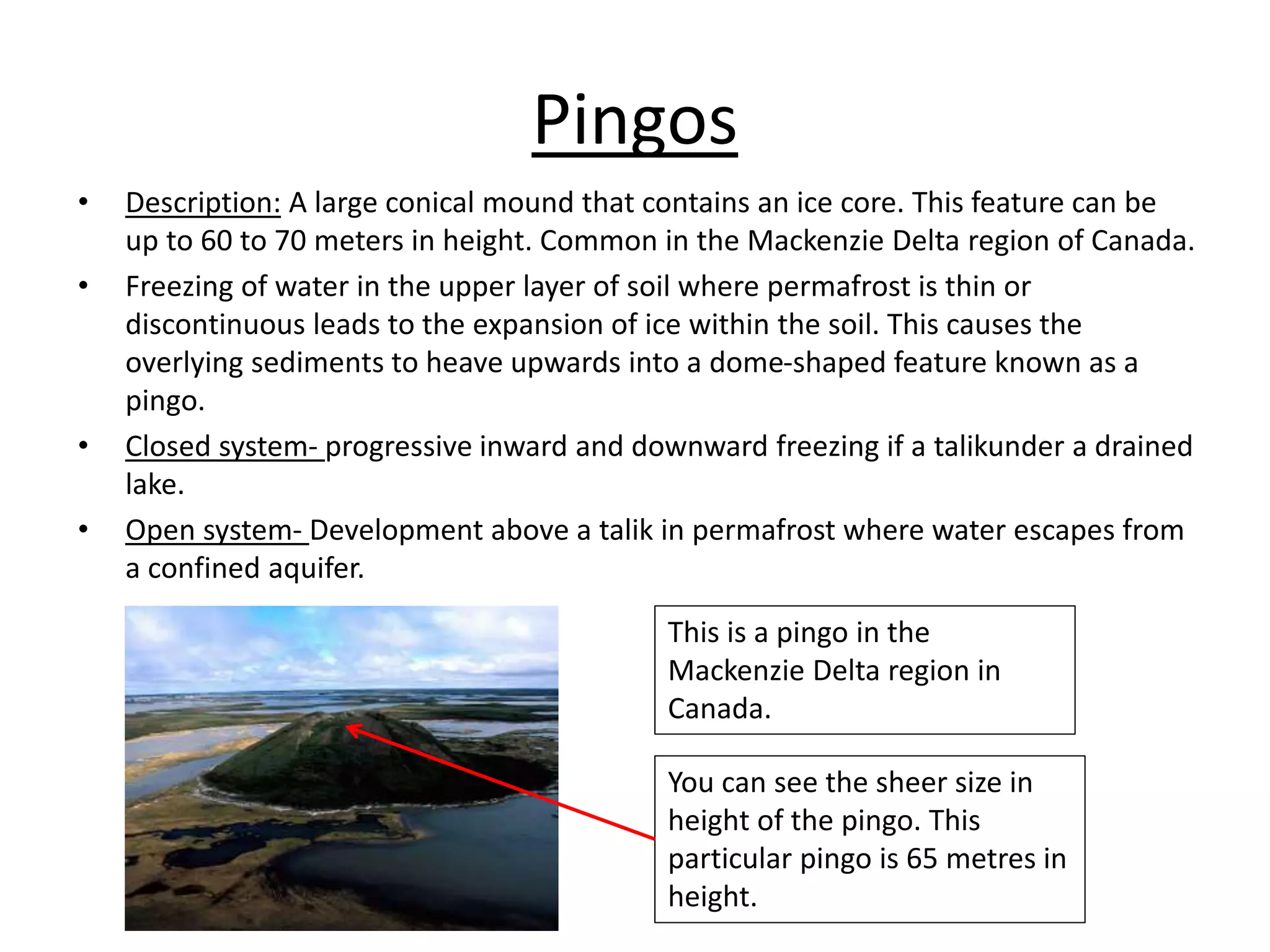 Periglacial landforms-processes, formation | PPTX