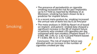 Peri implant diseases and its management | PPTX