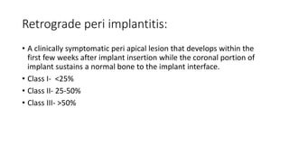 Peri implant diseases and its management | PPTX