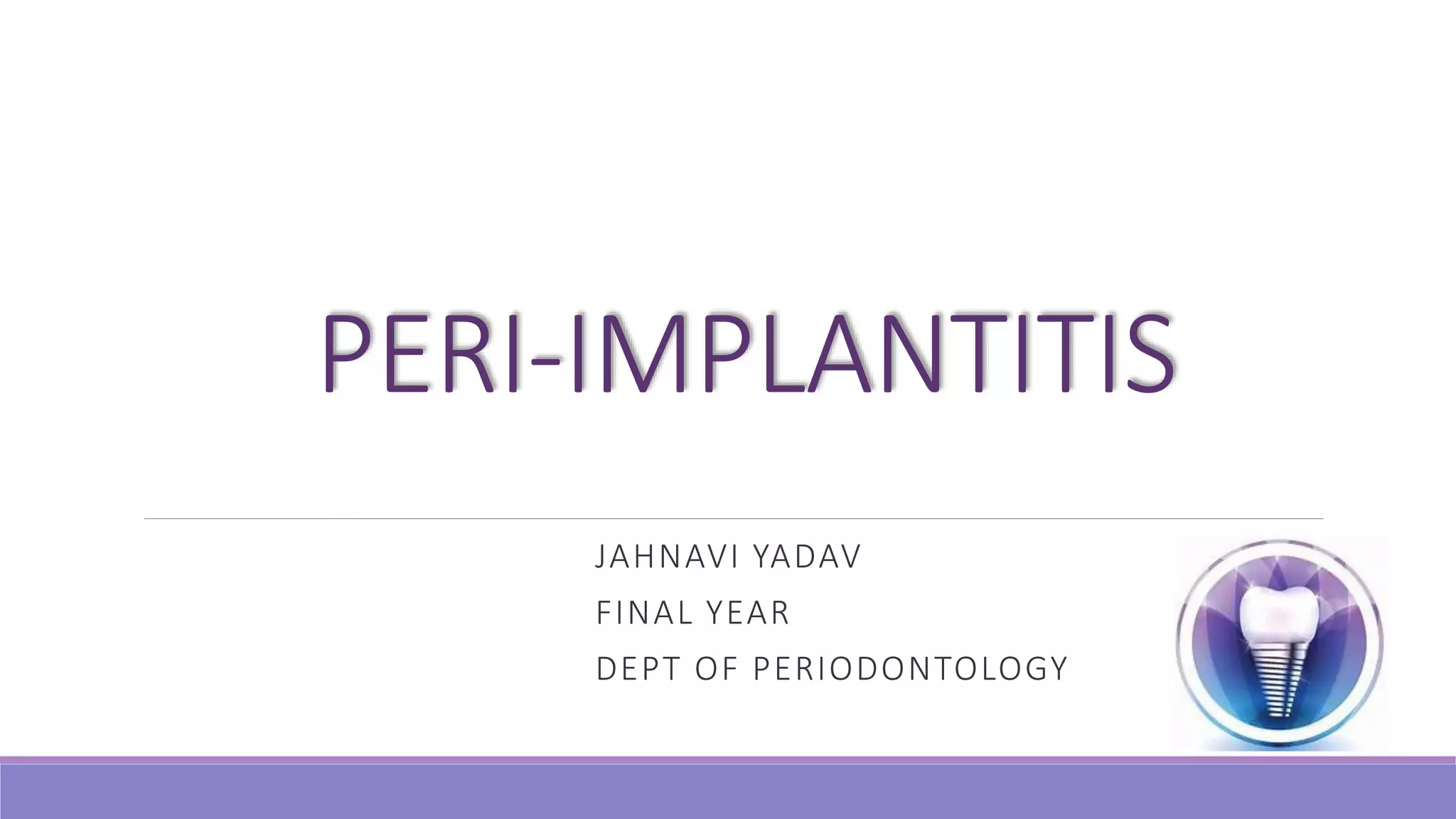 Periimplantitis | PPTX