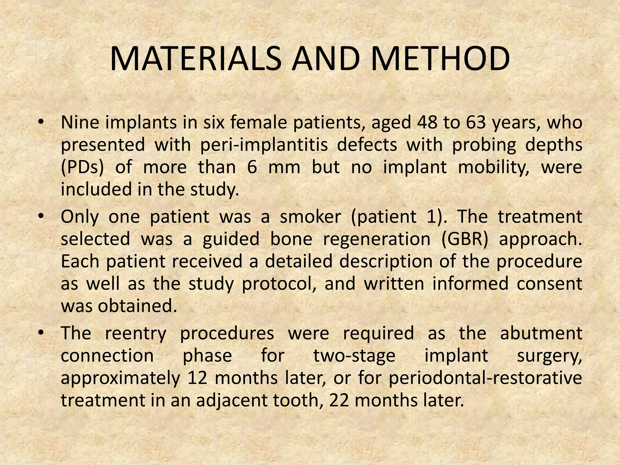 Peri implantitis treatment with regenerative approach | PPTX
