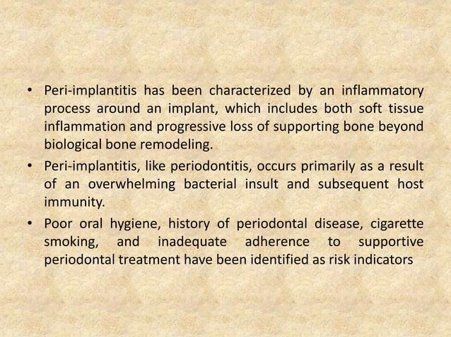 Peri implantitis treatment with regenerative approach | PPTX