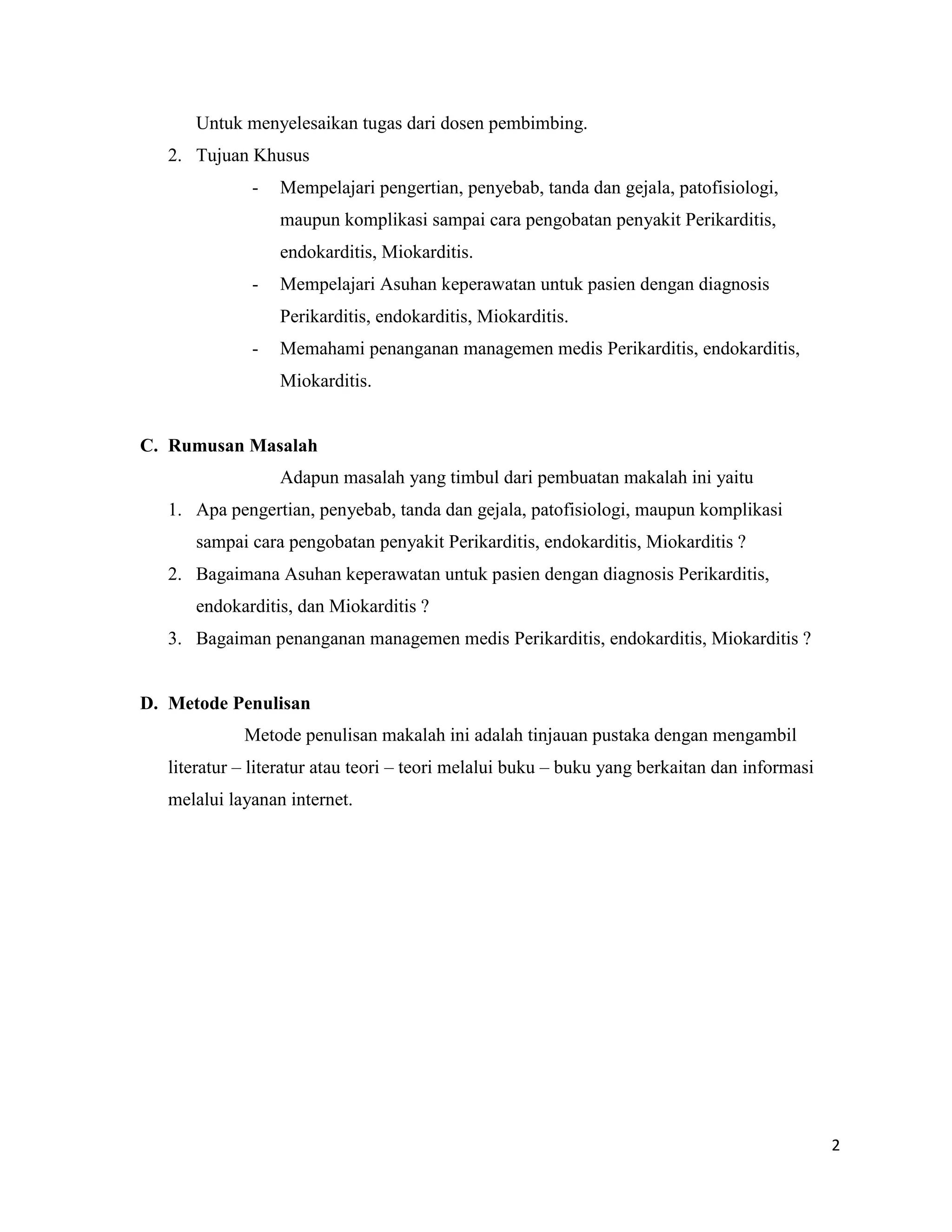 Perikarditis AKPER PEMKAB MUNA | PDF