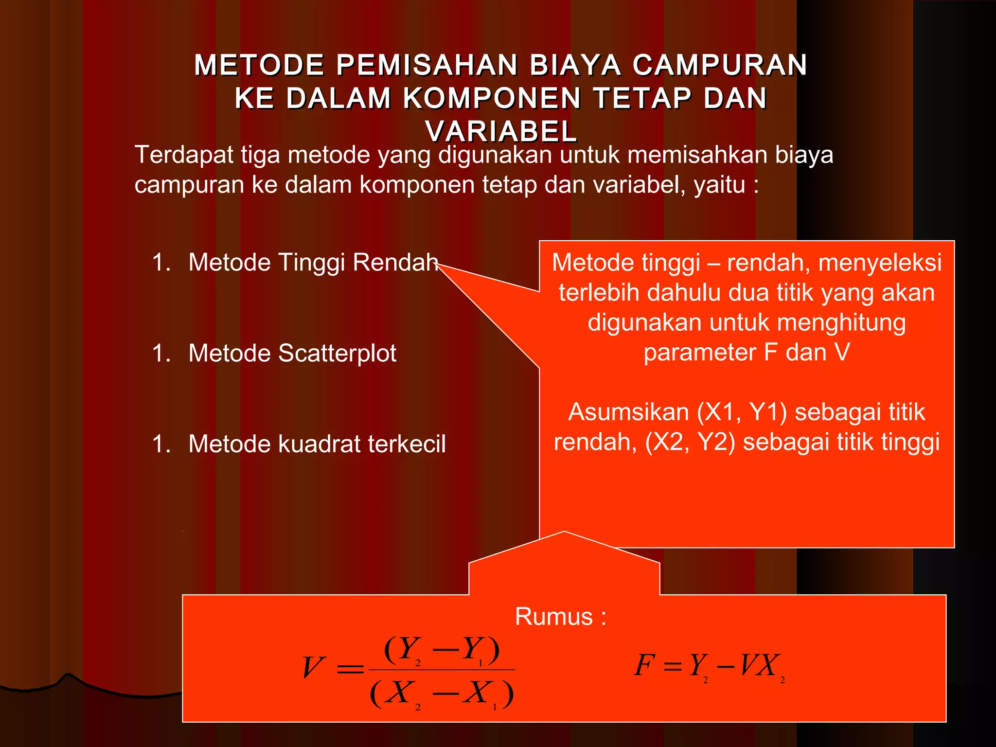 Perilaku biaya aktivitas | PPT