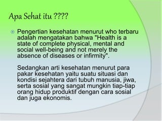 Perilaku cerdik membangun generasi sehat | PPTX