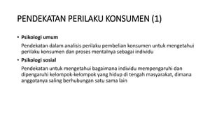 Perilaku di pasar konsumen | PPT