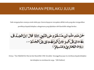 Perilaku Jujur | PPTX