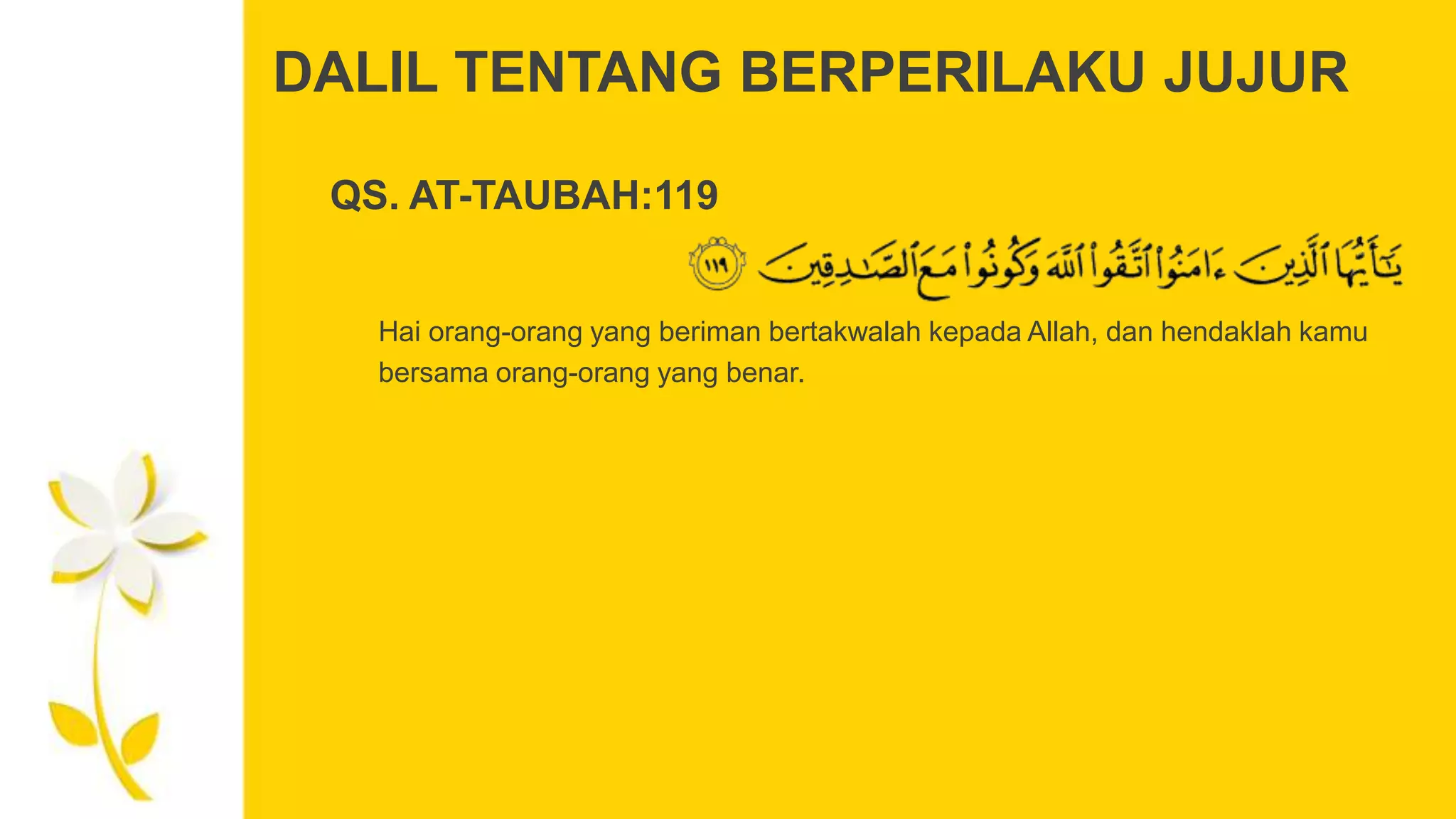 Perilaku jujur dan berbakti kepada orang tua dan guru | PPTX
