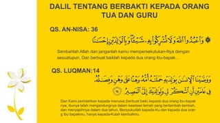 Perilaku jujur dan berbakti kepada orang tua dan guru | PPTX
