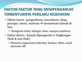 Perilaku kesehatan | PPTX