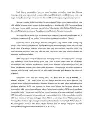 Perilaku kewirausahaan berbasis kecerdasan spiritual | PDF