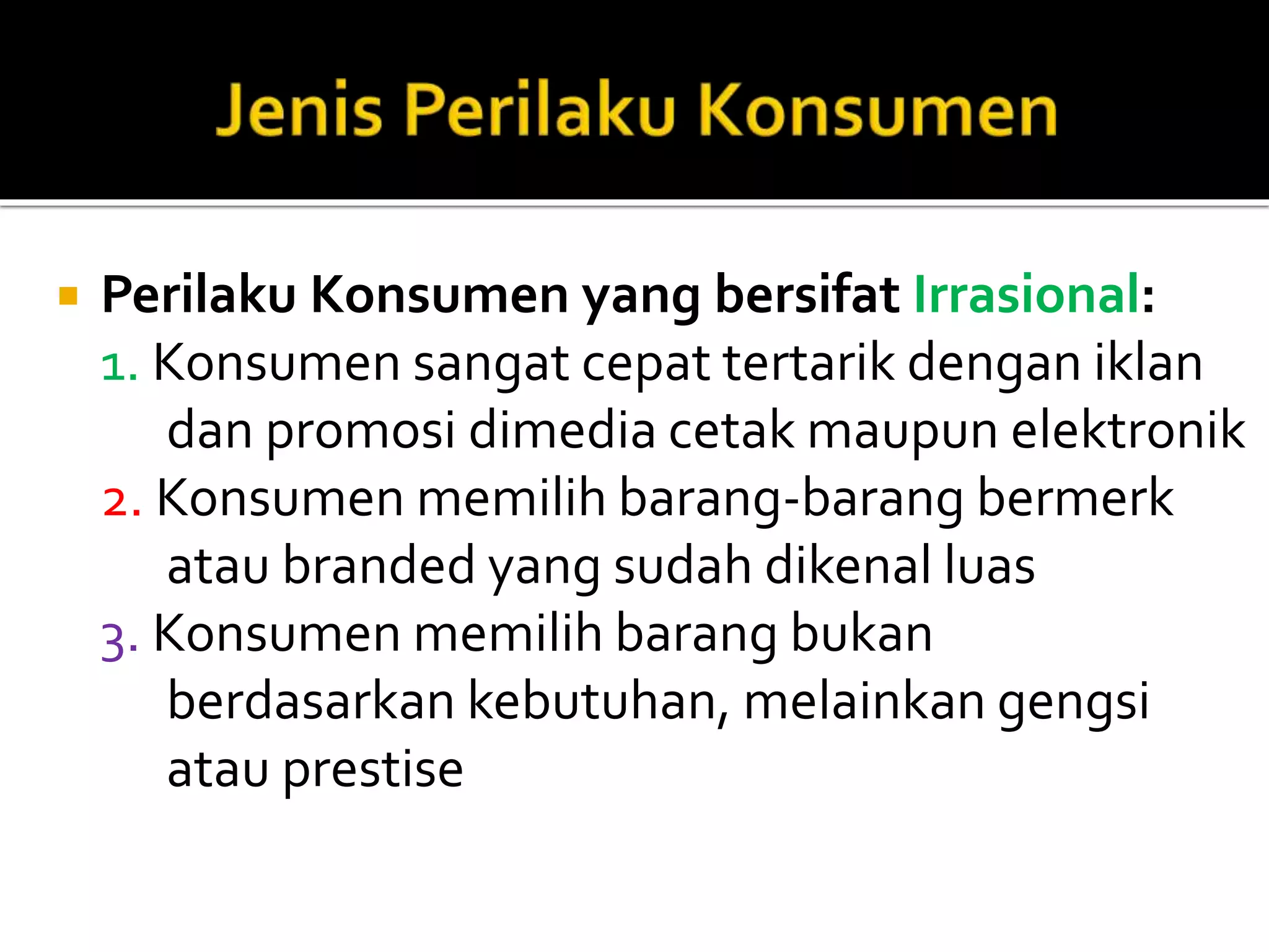Perilaku konsumen | PPTX