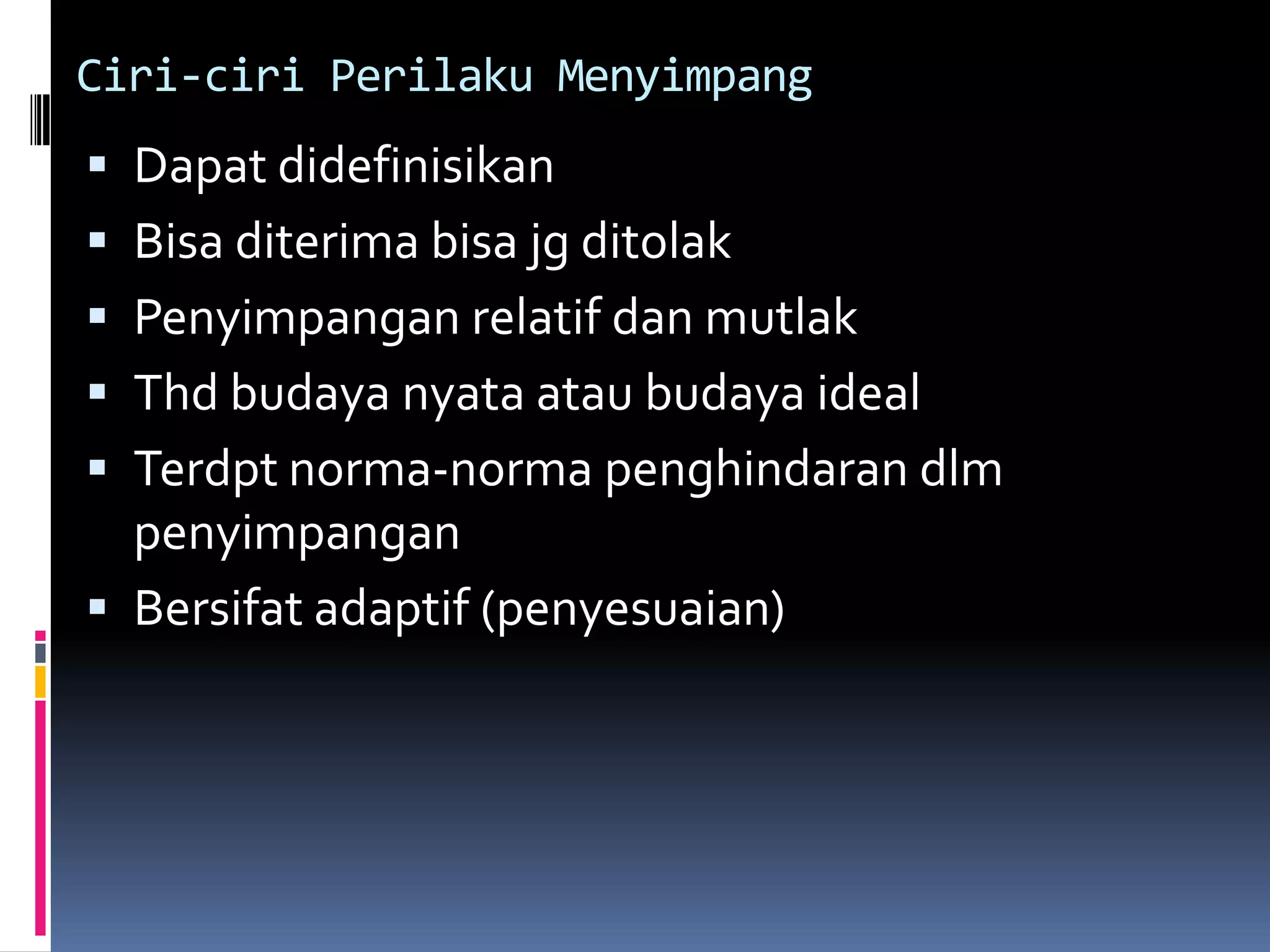 Perilaku menyimpang | PPTX