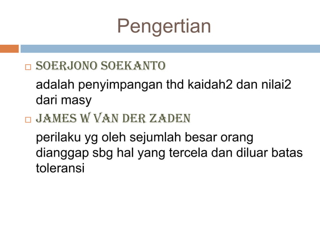 Perilaku menyimpang | PPTX