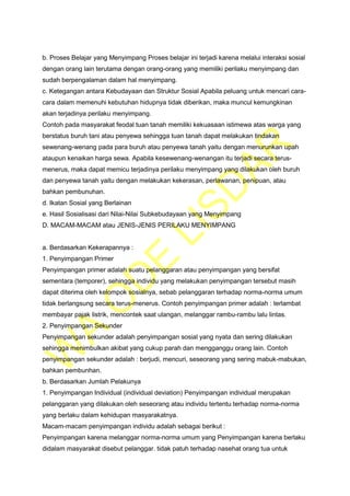 Perilaku menyimpang | DOCX