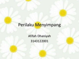 Perilaku menyimpang | PPTX