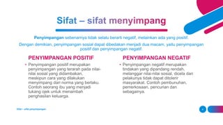 Presentasi Sosiologi SMA 1 - Perilaku menyimpang | PPTX