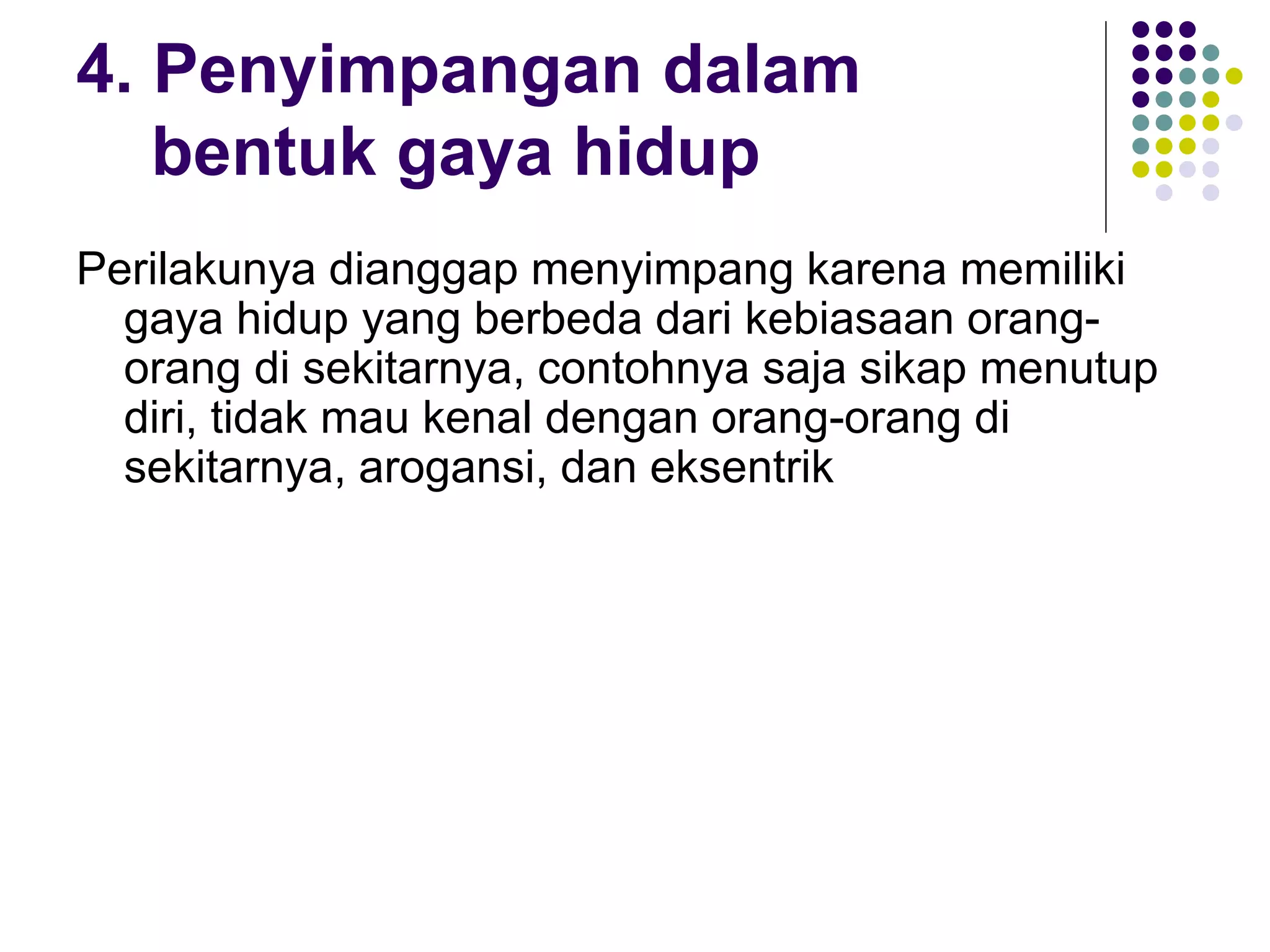 Perilaku menyimpang Kelas 10 | PPTX