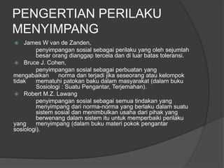 Perilaku menyimpang dalam kesehatan | PPTX