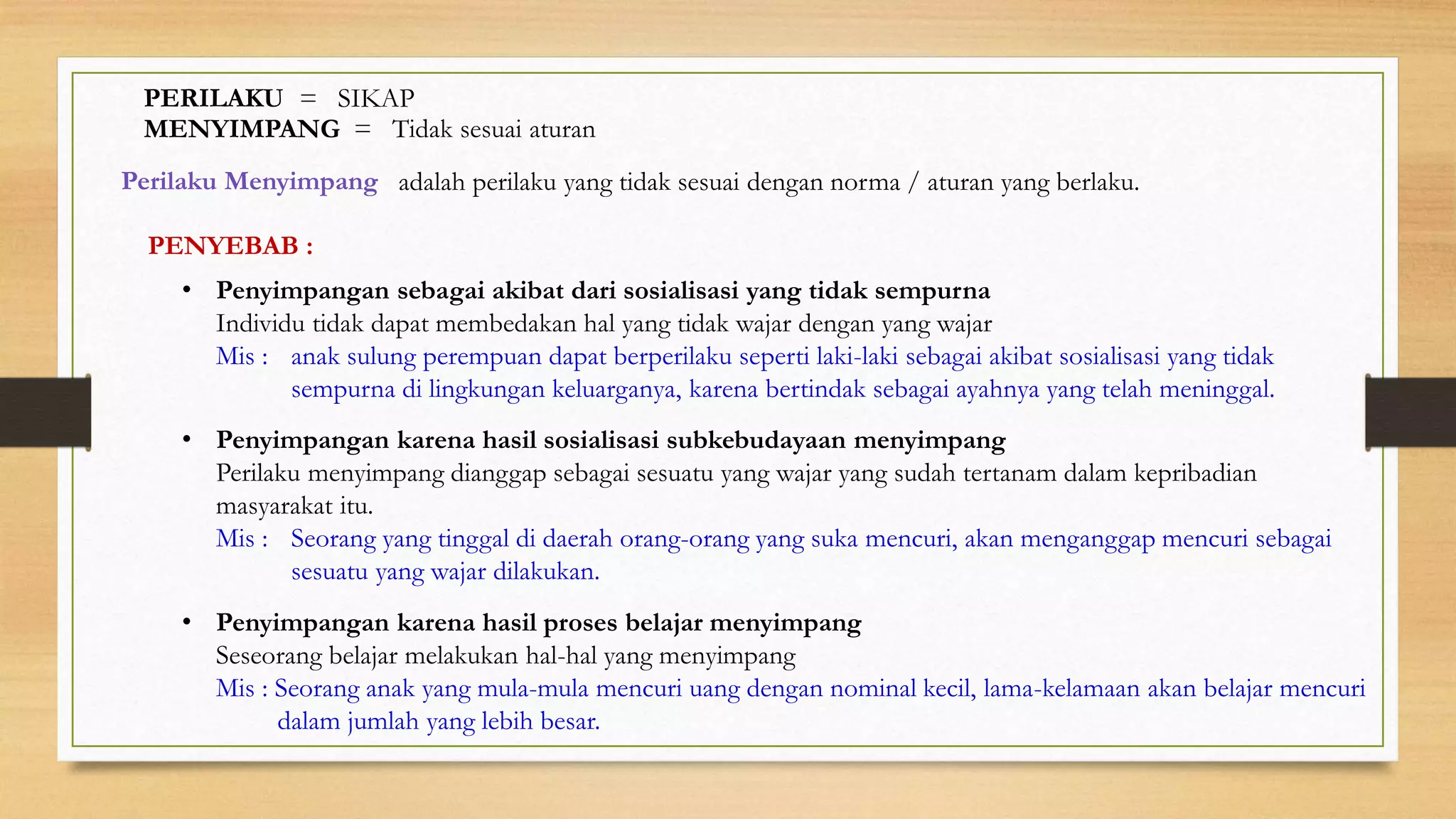 Perilaku menyimpang dan pengendalian sosial dalam masyarakat | PPTX