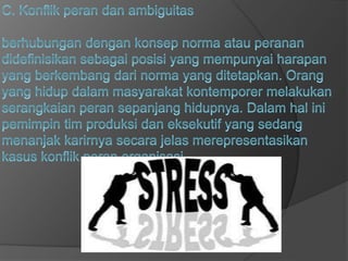 Perilaku organisasi manajemen stress | PPTX