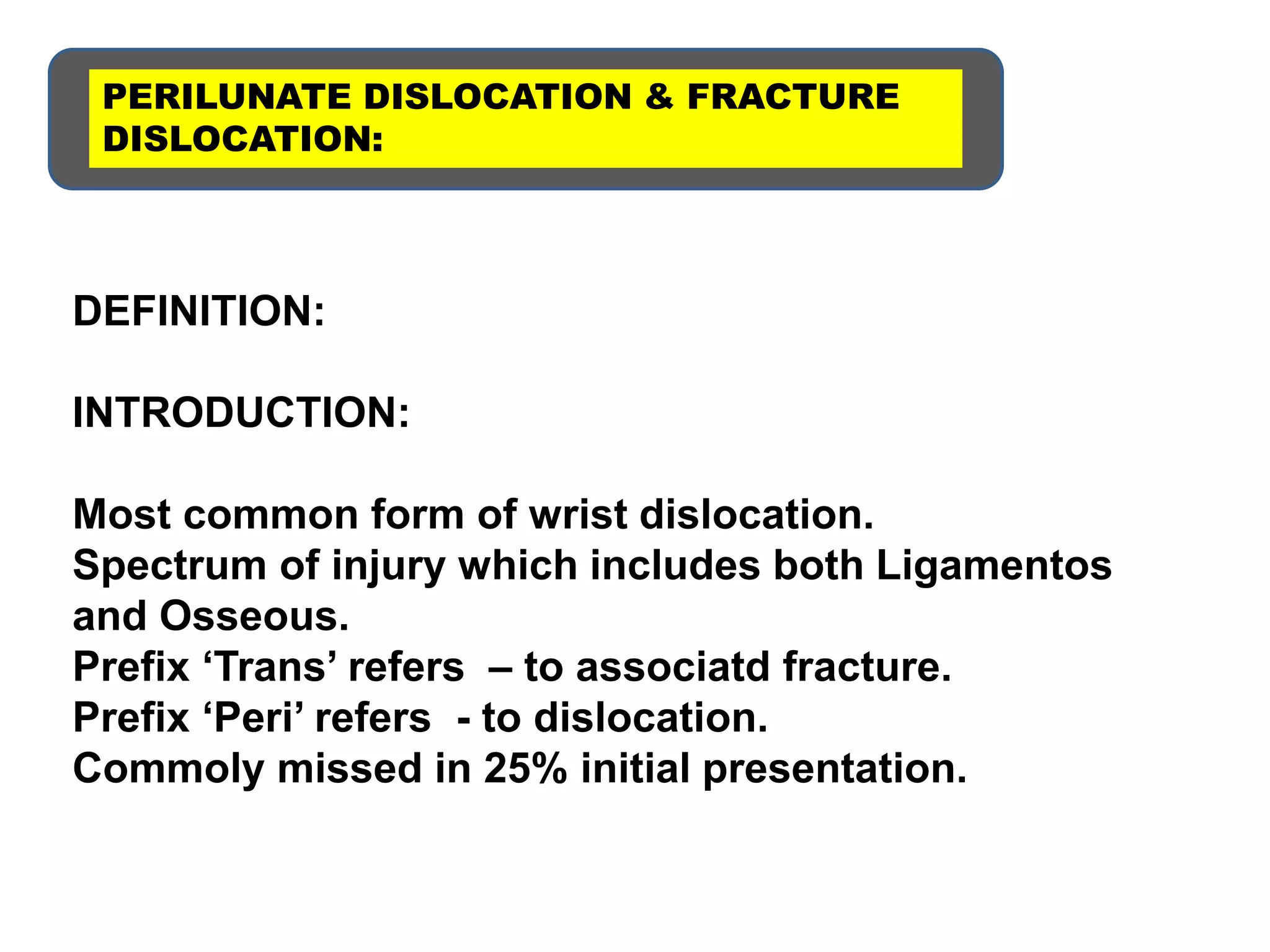 Lunate Fracture & Perilunate dislocation of carpals by Dr.@rpan ...