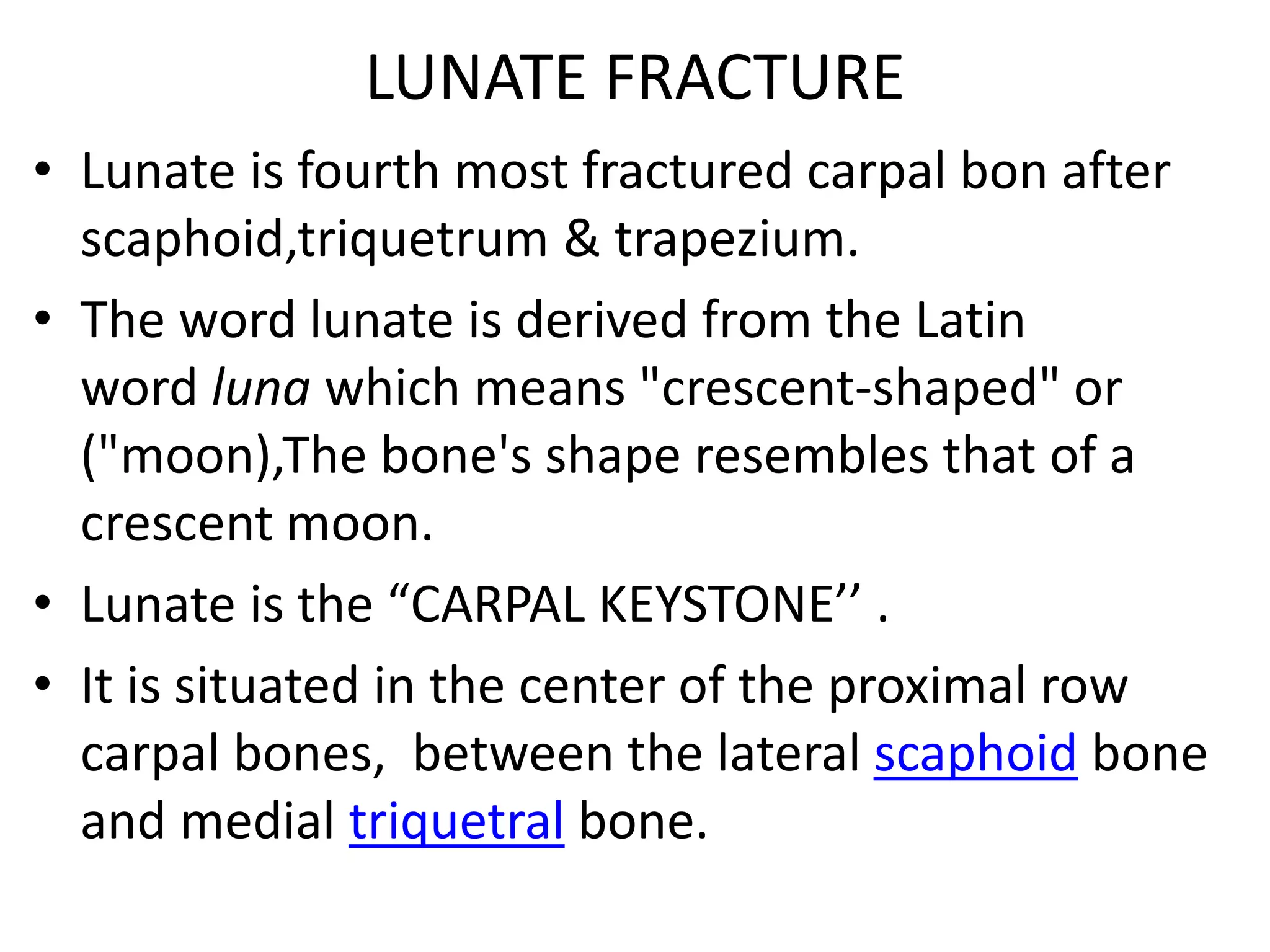 Lunate Fracture & Perilunate dislocation of carpals by Dr.@rpan ...