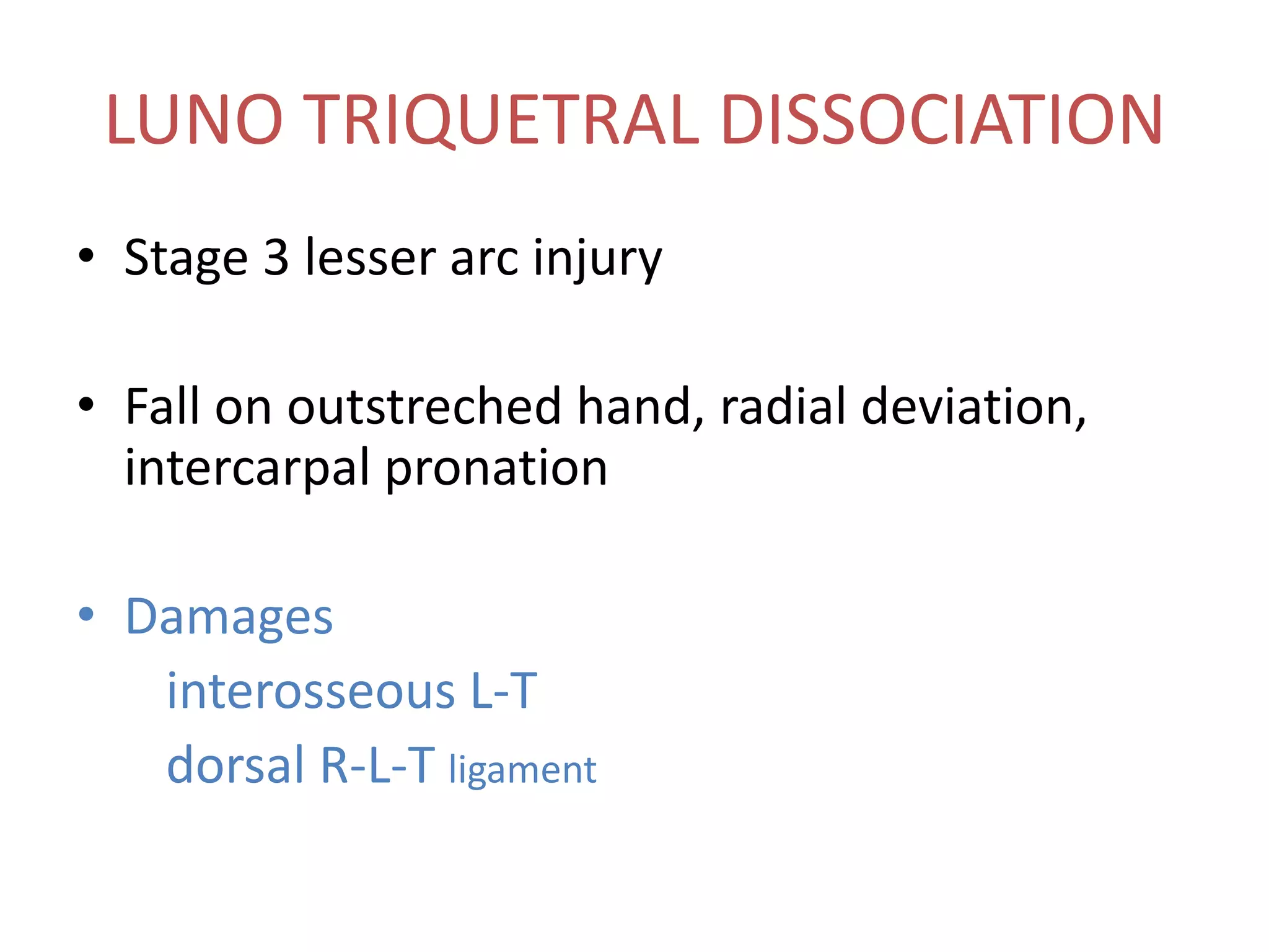 Perilunate dislocation, carpal injuries | PPTX