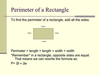 Perimeter | PPT | Physics | Science