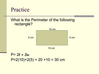 Perimeter | PPT | Physics | Science