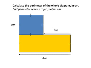 Teknik pengajaran maths: Perimeter | PPT