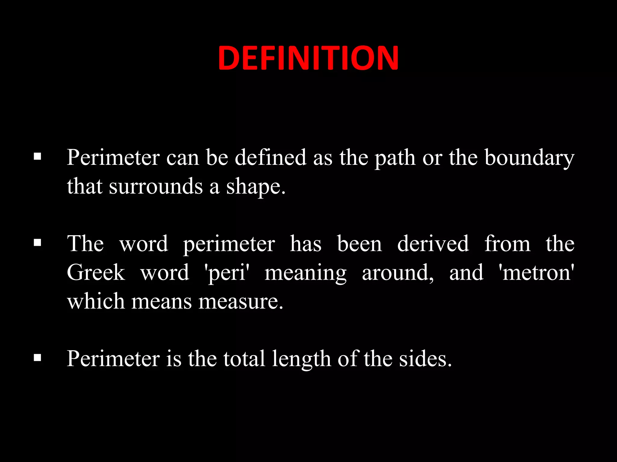 Perimeter | PPTX
