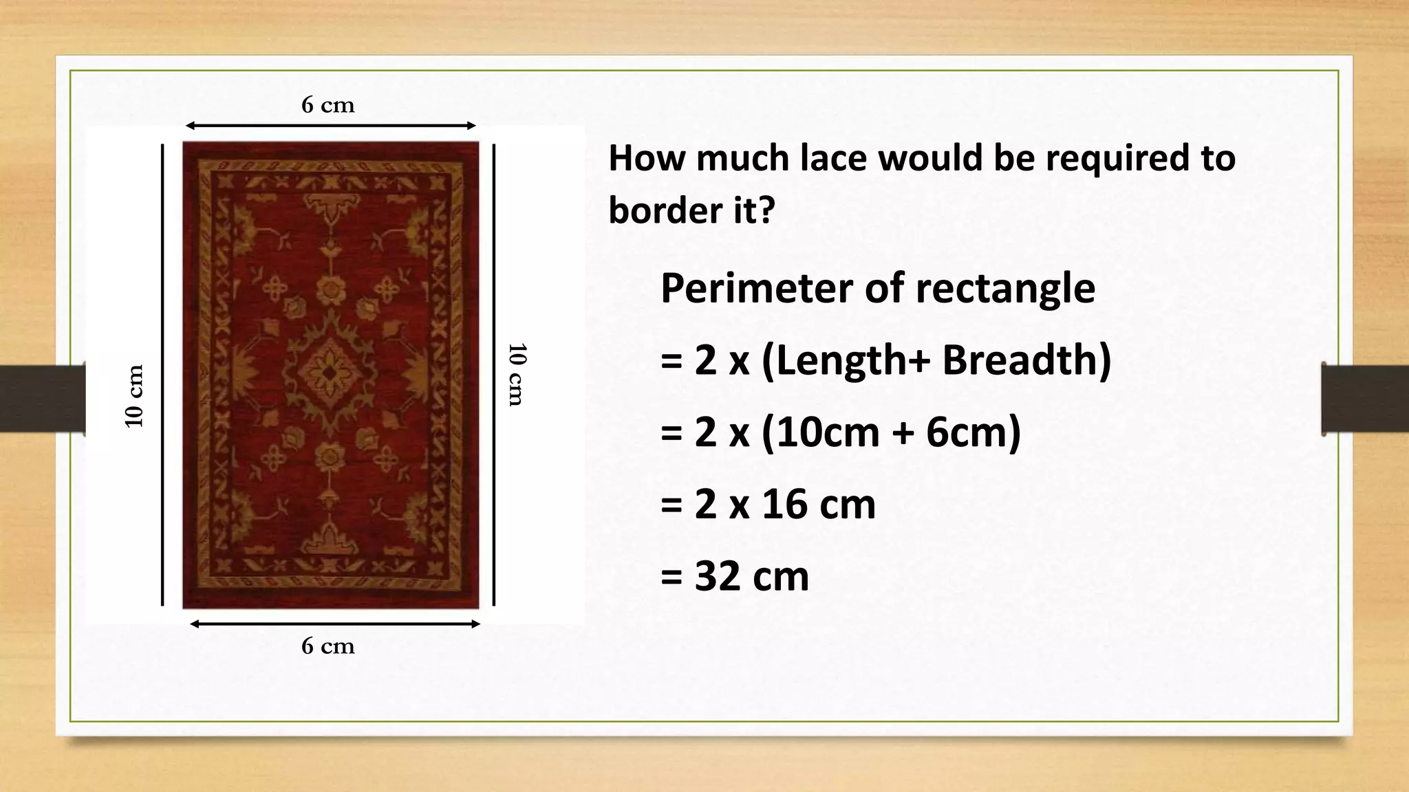 MATH - Perimeter (CLASS V - IGCSE BOARD) | PPTX