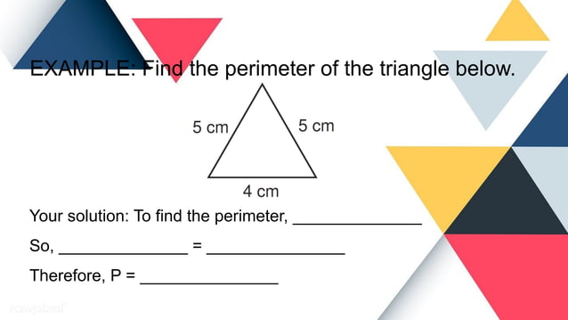 learning strand three - Mathematics Perimeter | PPT