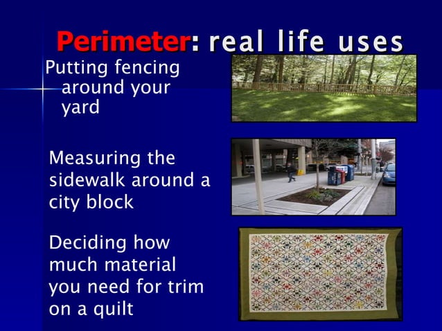 Perimeter and area | PPT