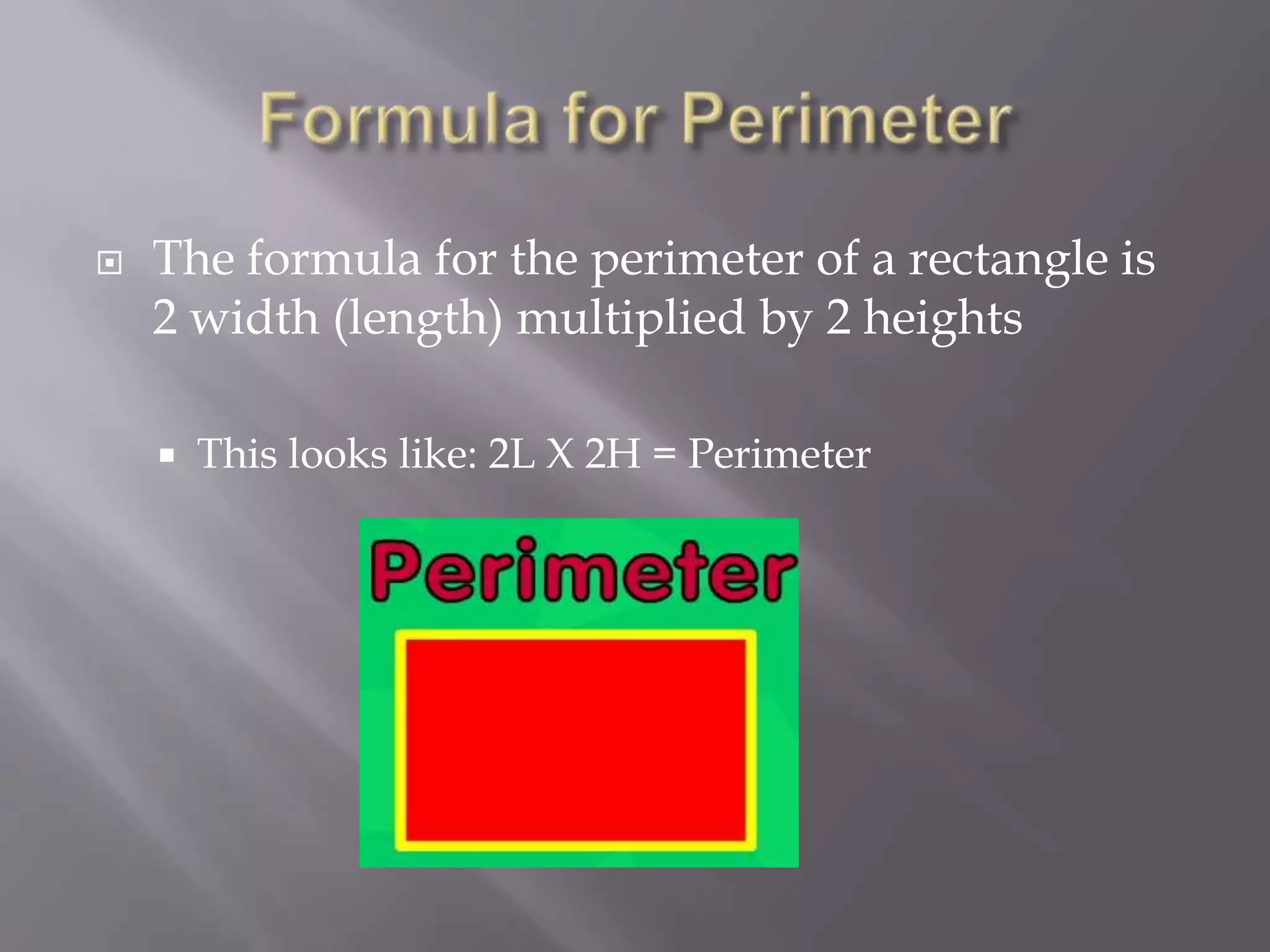 Perimeter and area | PPTX
