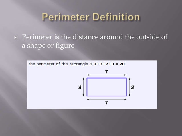 Perimeter and area | PPTX | Physics | Science