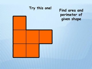 Perimeter and area 1 | PPTX