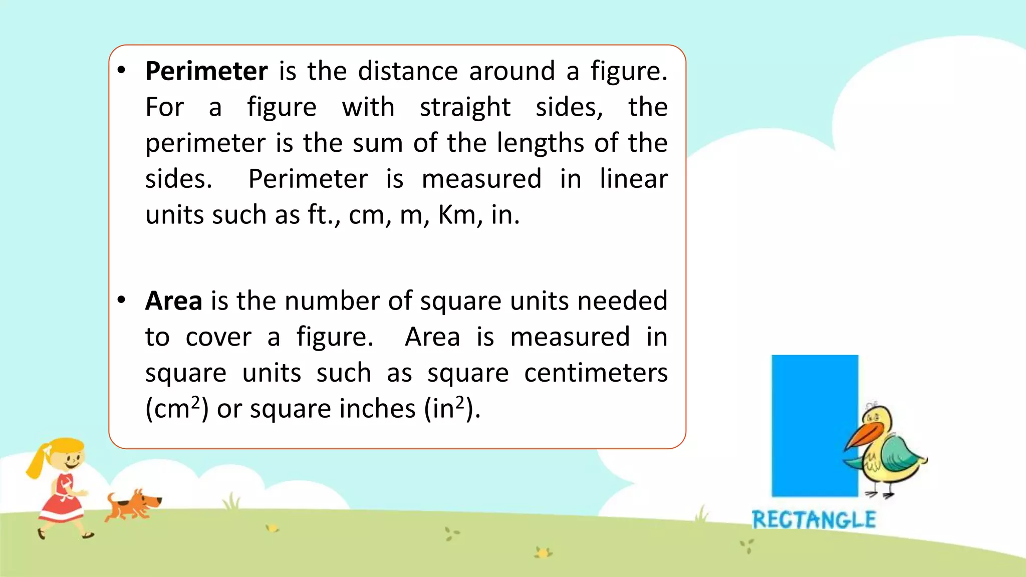Perimeter & area presentation | PDF
