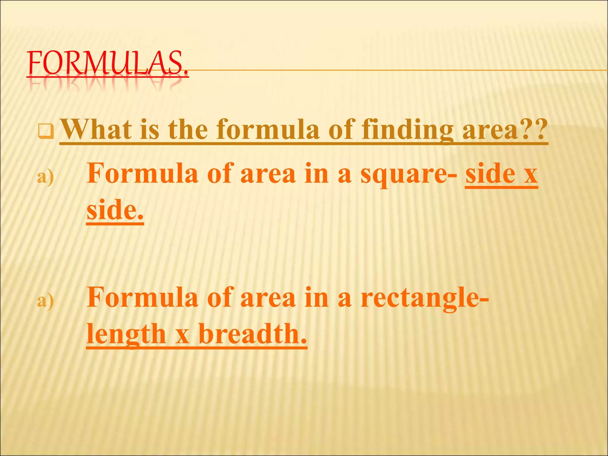 Perimeter (boundary) and area class v | PPT
