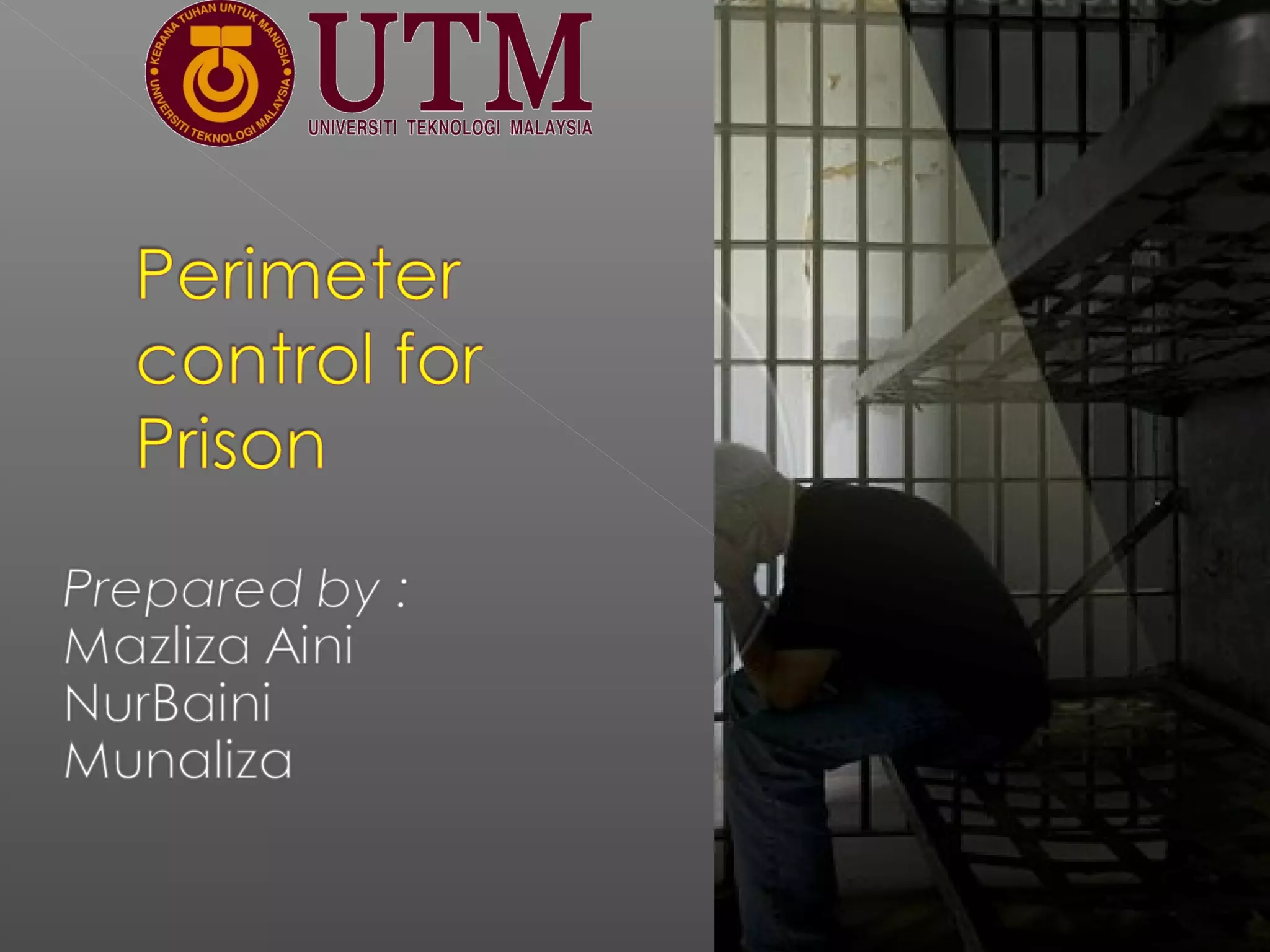 Perimeter control for prison | PPT