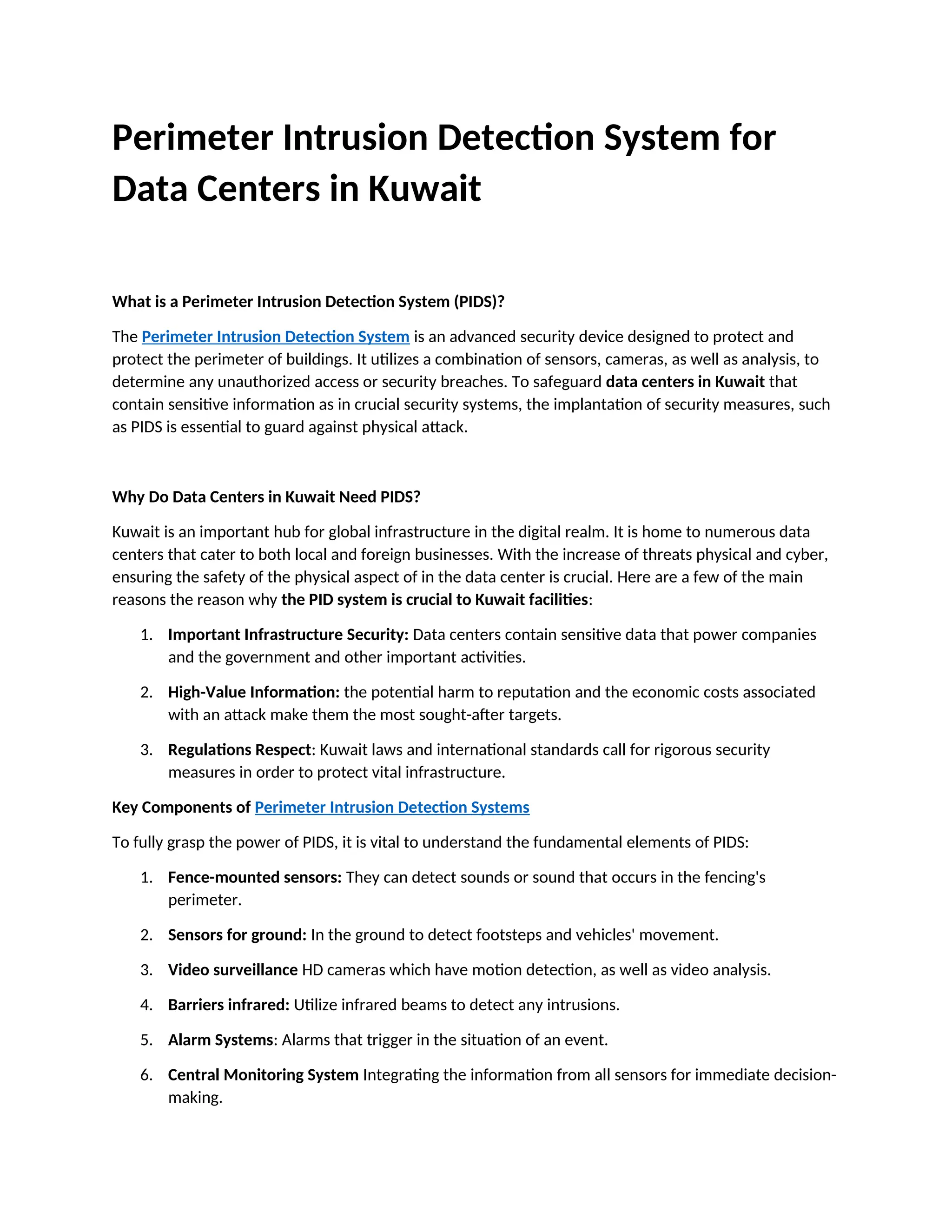 Perimeter Intrusion Detection System for Data Centers in Kuwait.docx