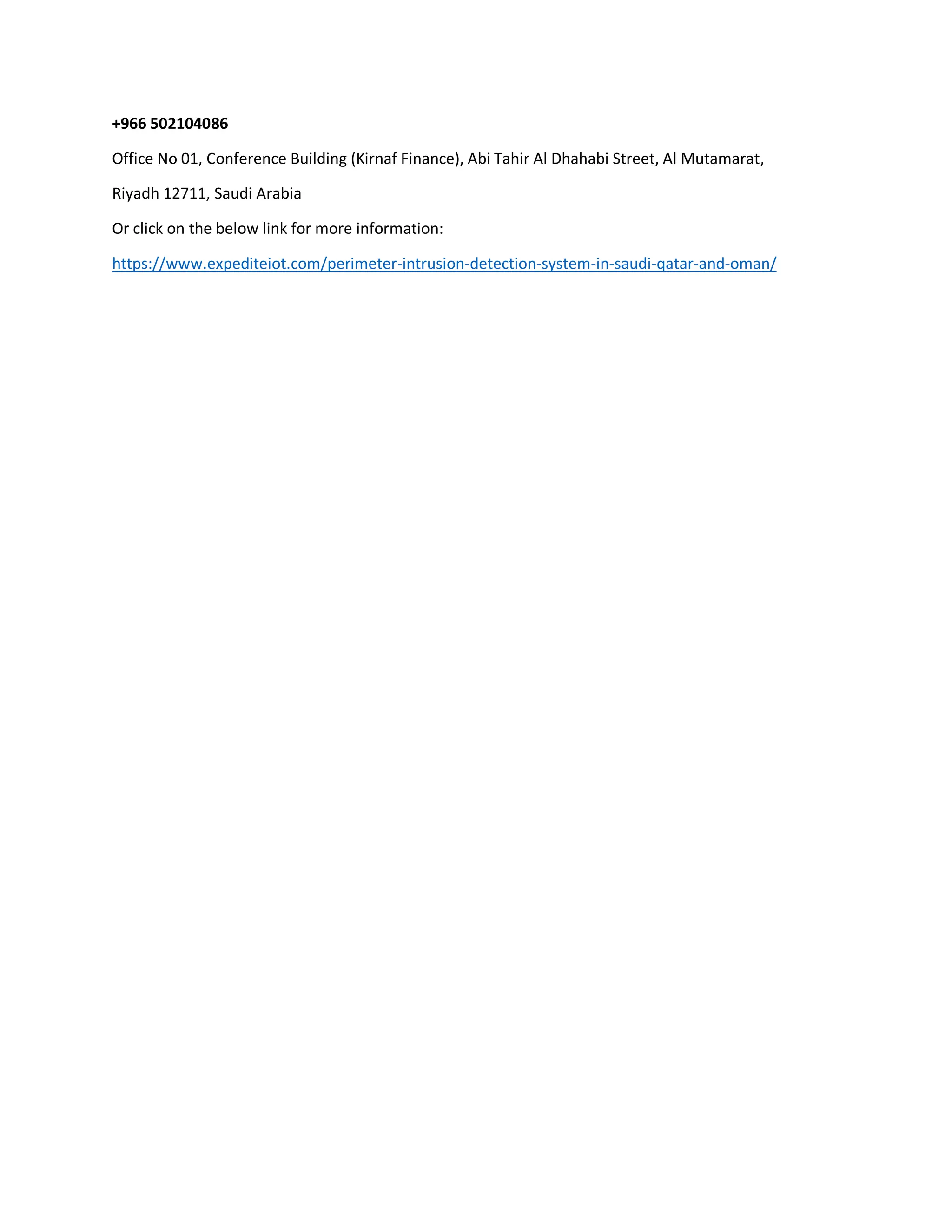 Perimeter Intrusion Detection System for Data Centers in Kuwait | PDF