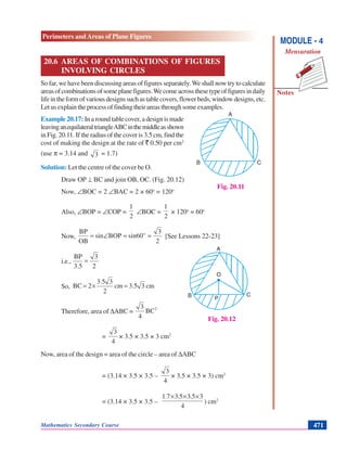 PERIMETERS AND AREAS OF PLANE FIGURES - MENSURATION | PDF | Geography ...