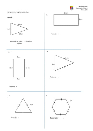 Perimeter tahun 5 | PDF