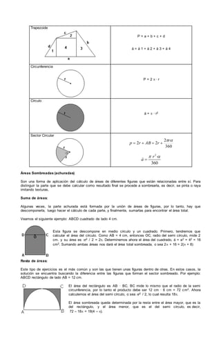 Perimetros y areas octavo | DOCX