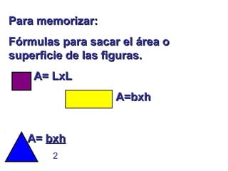 Perimetro y area de figuras | PPT