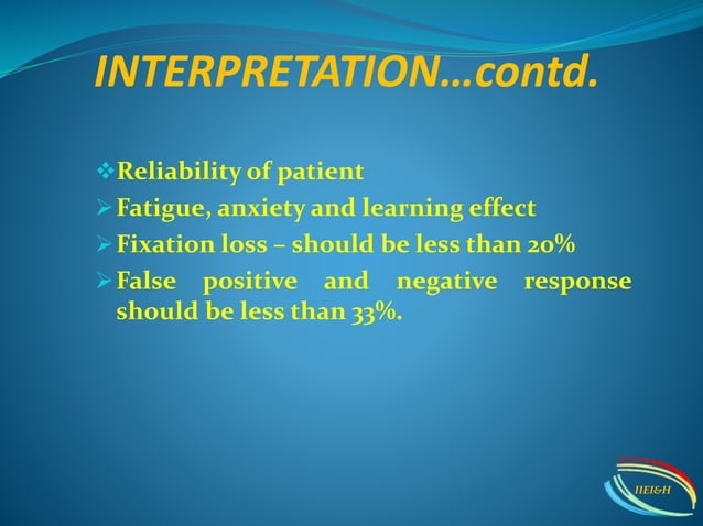 Humphrey visual field analyser (HVFA) | PPTX | 3-D Graphics | Computer ...